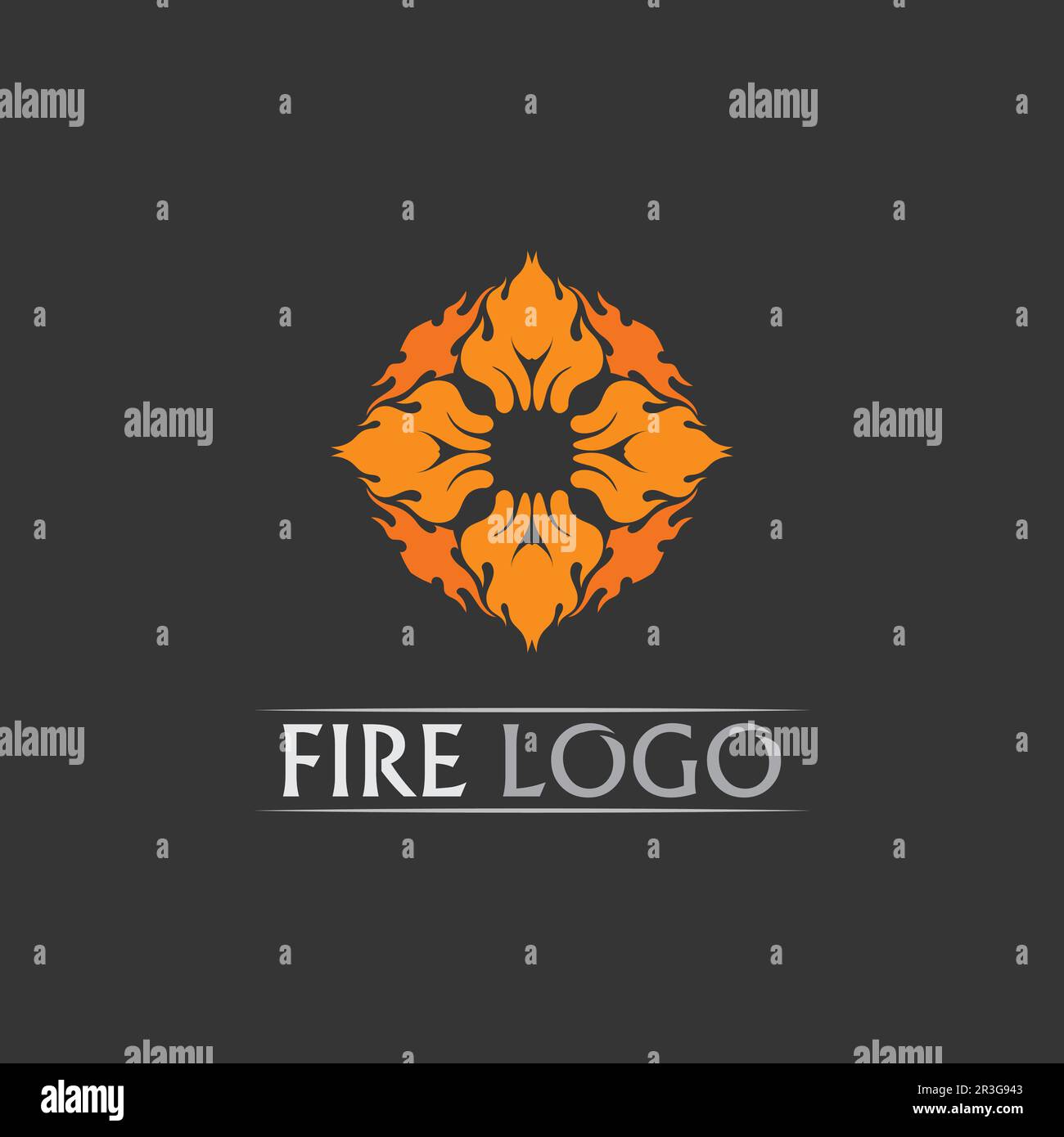 fire logo and icon, hot flaming element Vector flame illustration ...