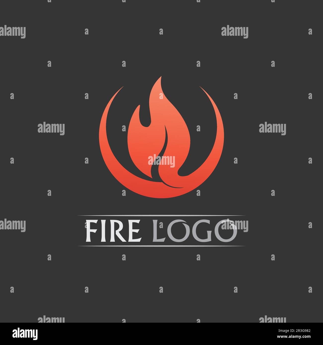 fire logo and icon, hot flaming element Vector flame illustration ...