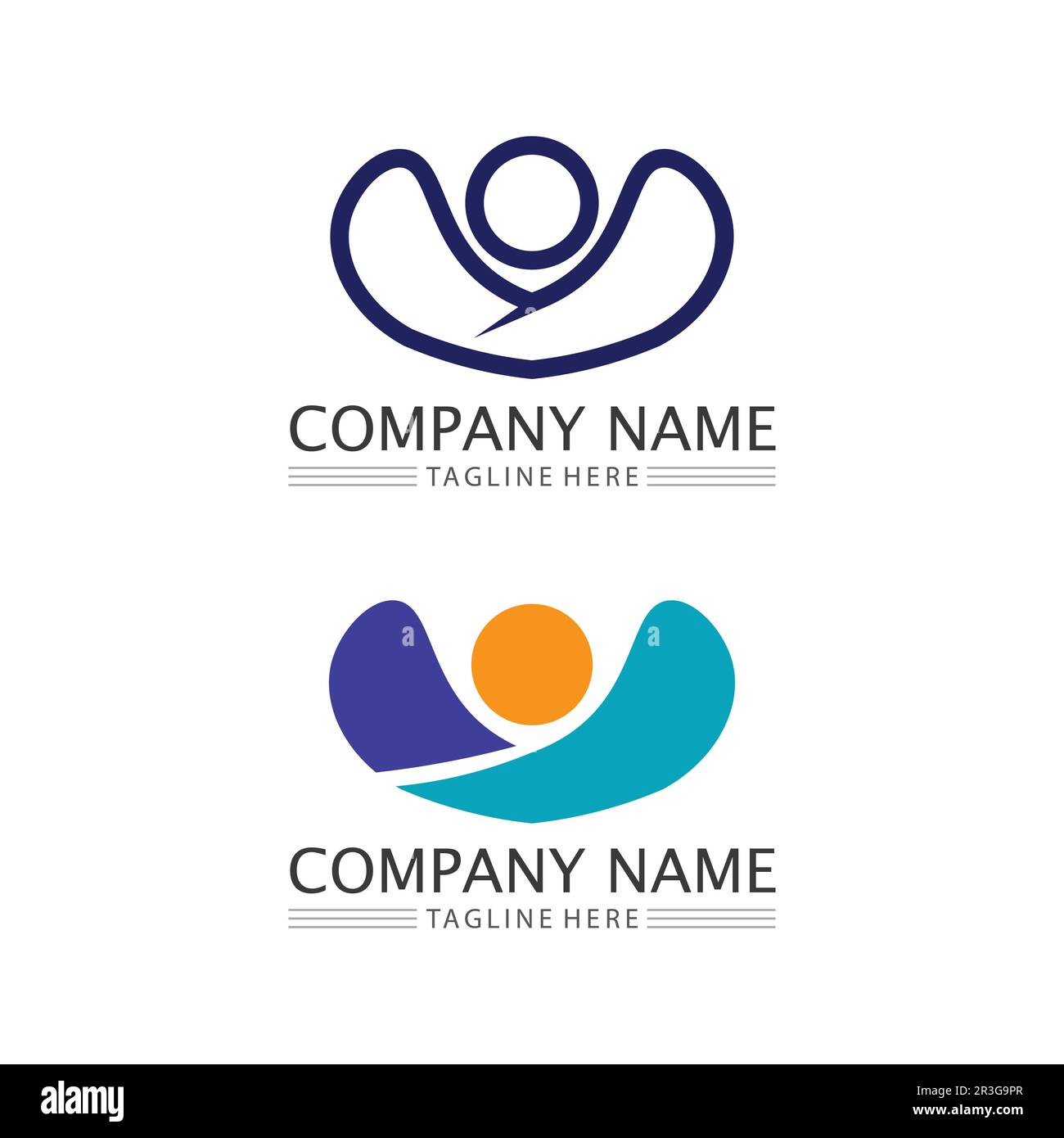 Group logo design Stock Vector Images - Alamy