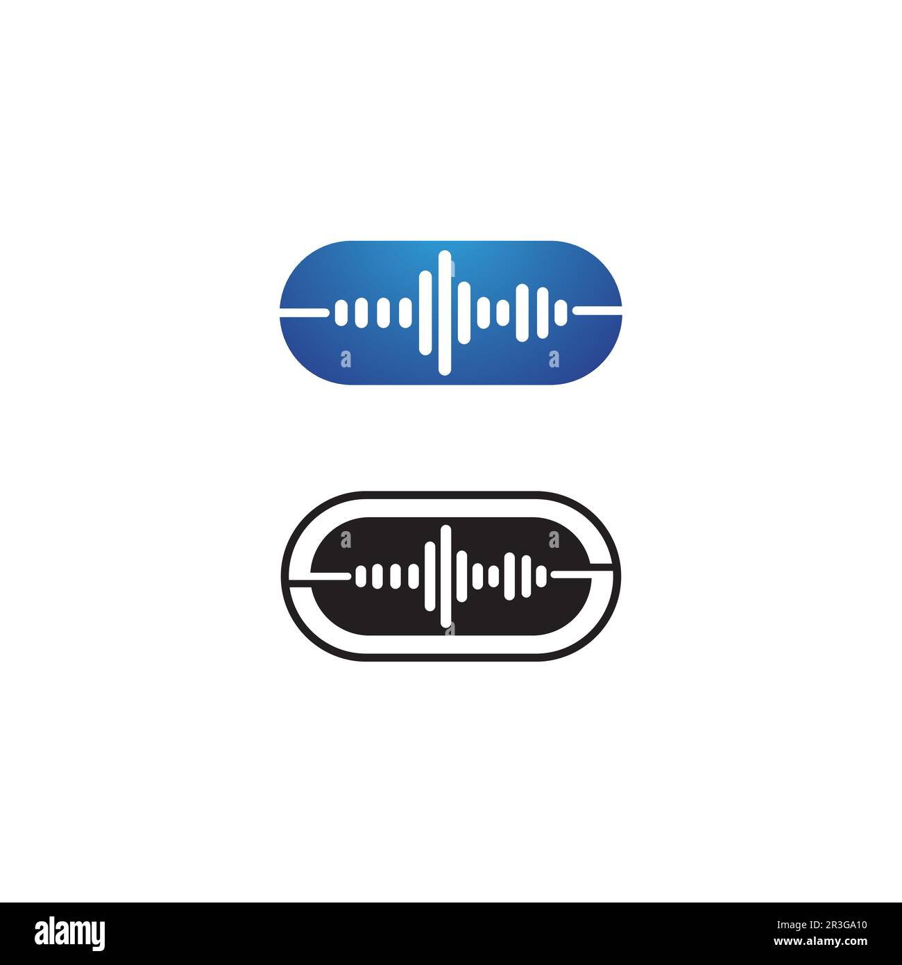 Sound waves vector illustration design template Stock Vector Image ...