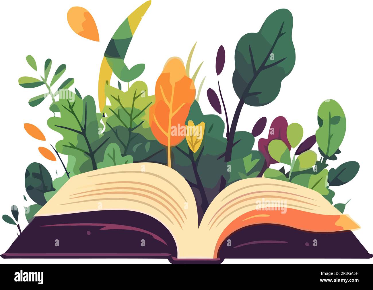 Flower in book reading Cut Out Stock Images & Pictures - Alamy