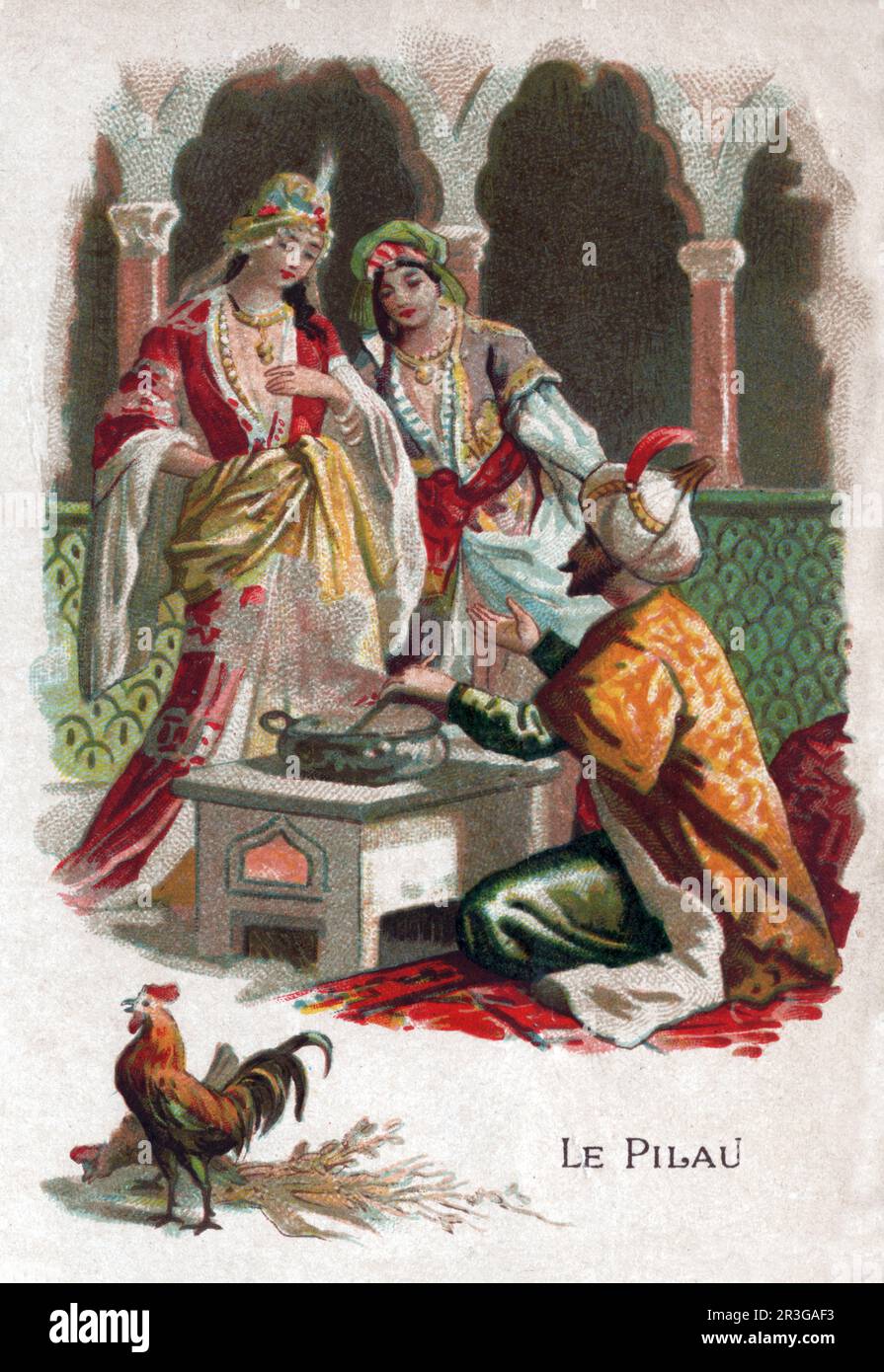 Rice pilaf, illustration Stock Photo - Alamy