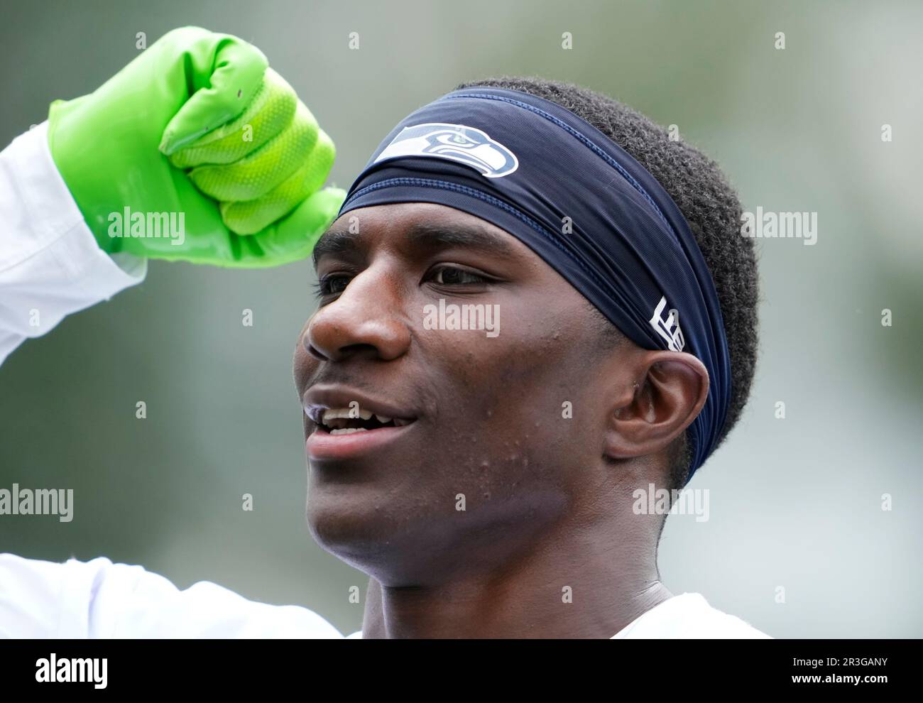 Seattle Seahawks safety Jerrick Reed II (32) reacts as he walks off the ...