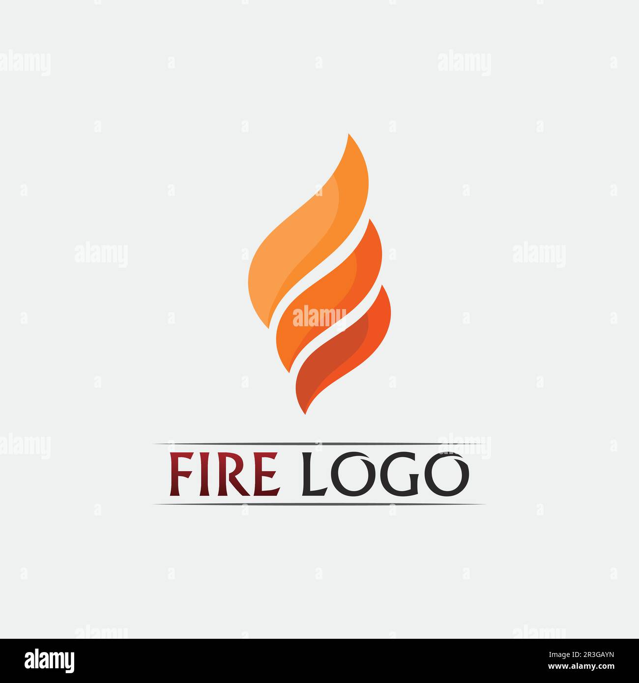 Fire flame vector illustration design template abstract logo fire and ...