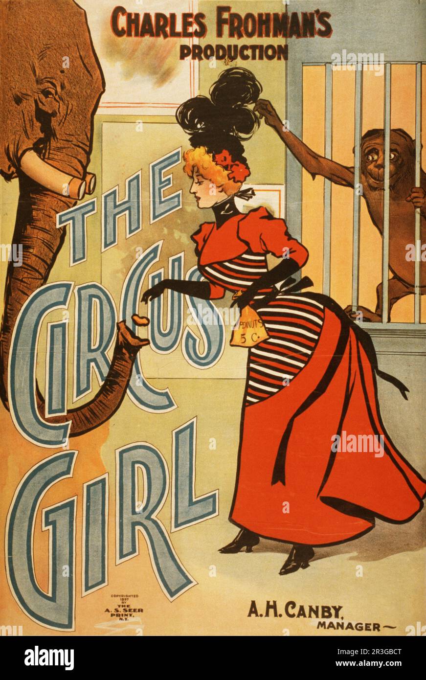 Charles Frohman's production, The circus girl, circa 1897 Stock Photo ...