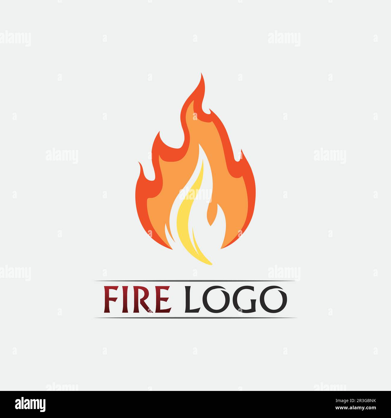 Fire flame vector illustration design template abstract logo fire and ...