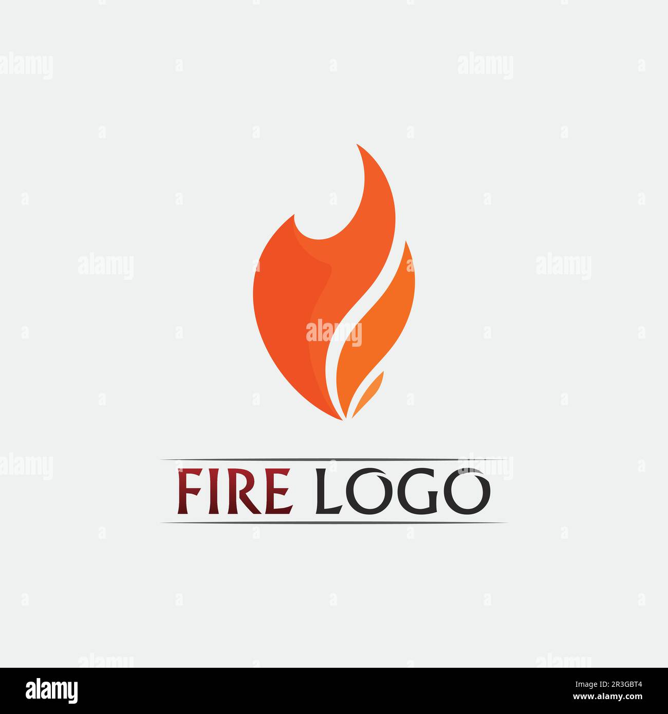 Fire flame vector illustration design template abstract logo fire and ...