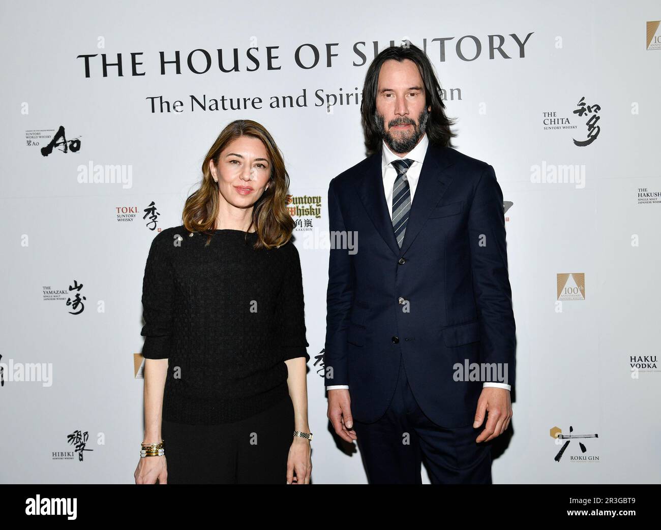Sofia Coppola, left, and Keanu Reeves attend the 100th anniversary of ...