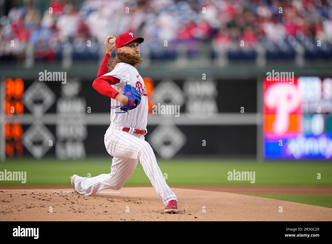 Philadelphia Phillies' Matt Strahm plays during a baseball game ...