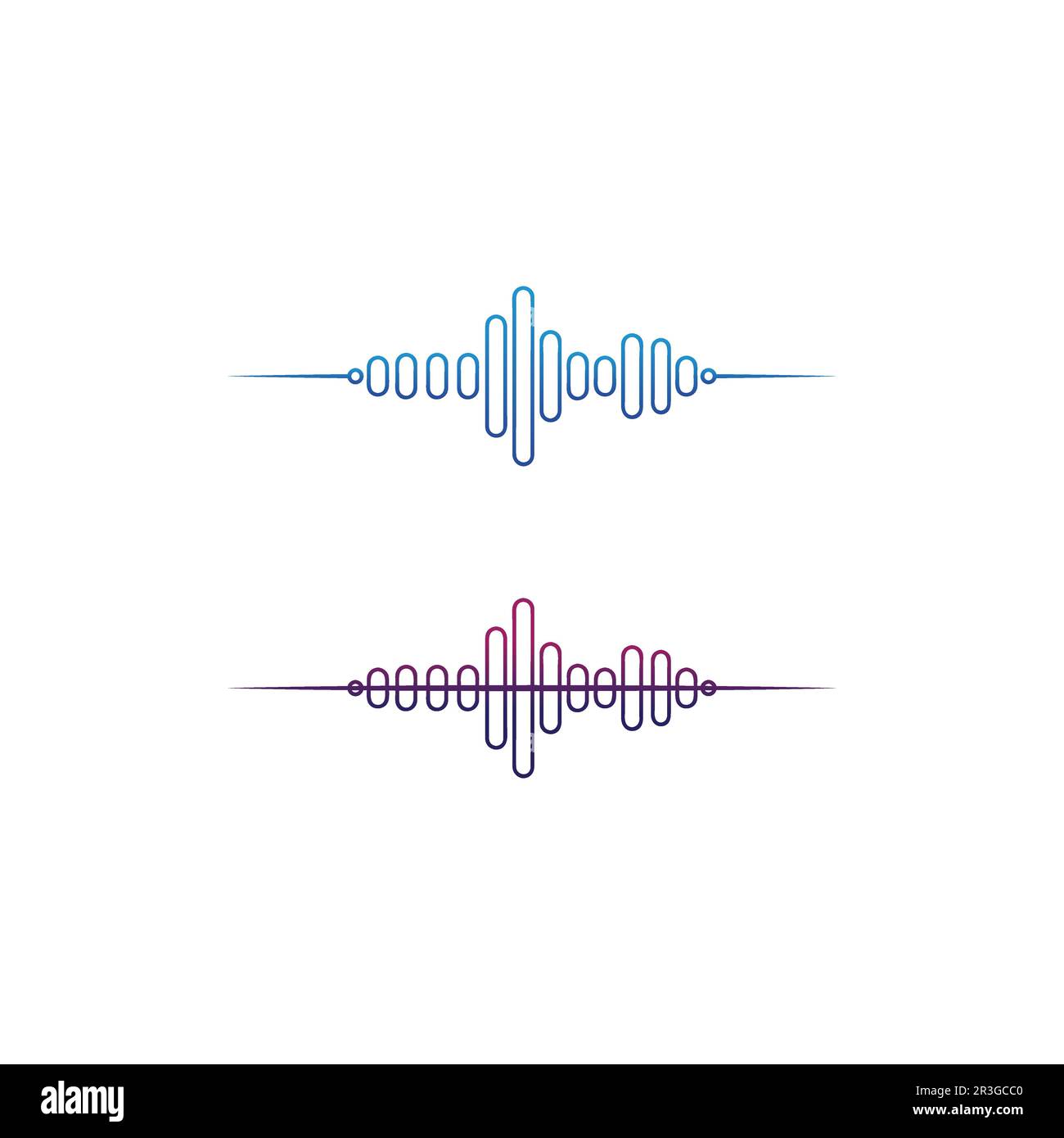 Sound waves vector illustration design template Stock Vector Image ...
