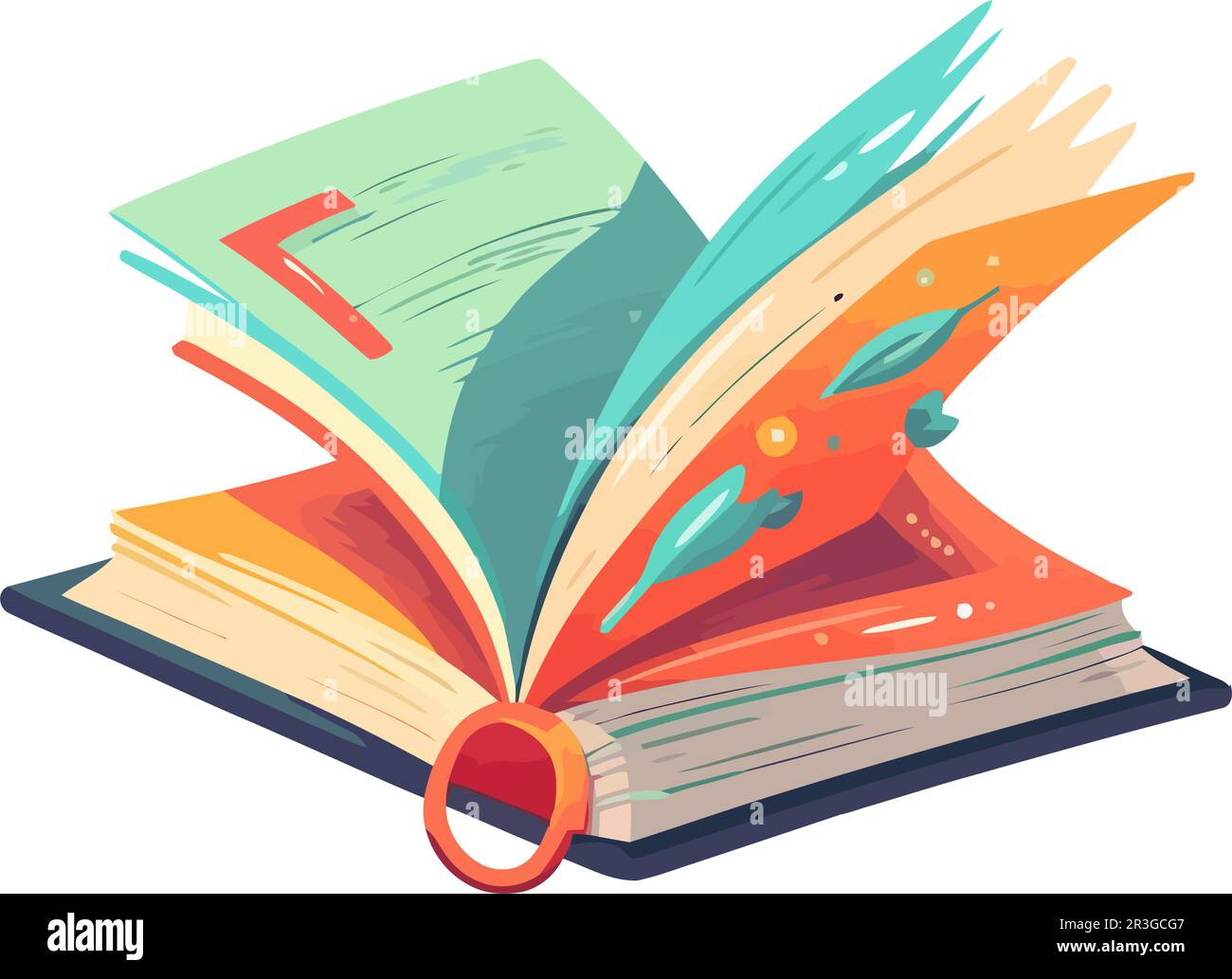 textbook on white background Stock Vector Image & Art - Alamy