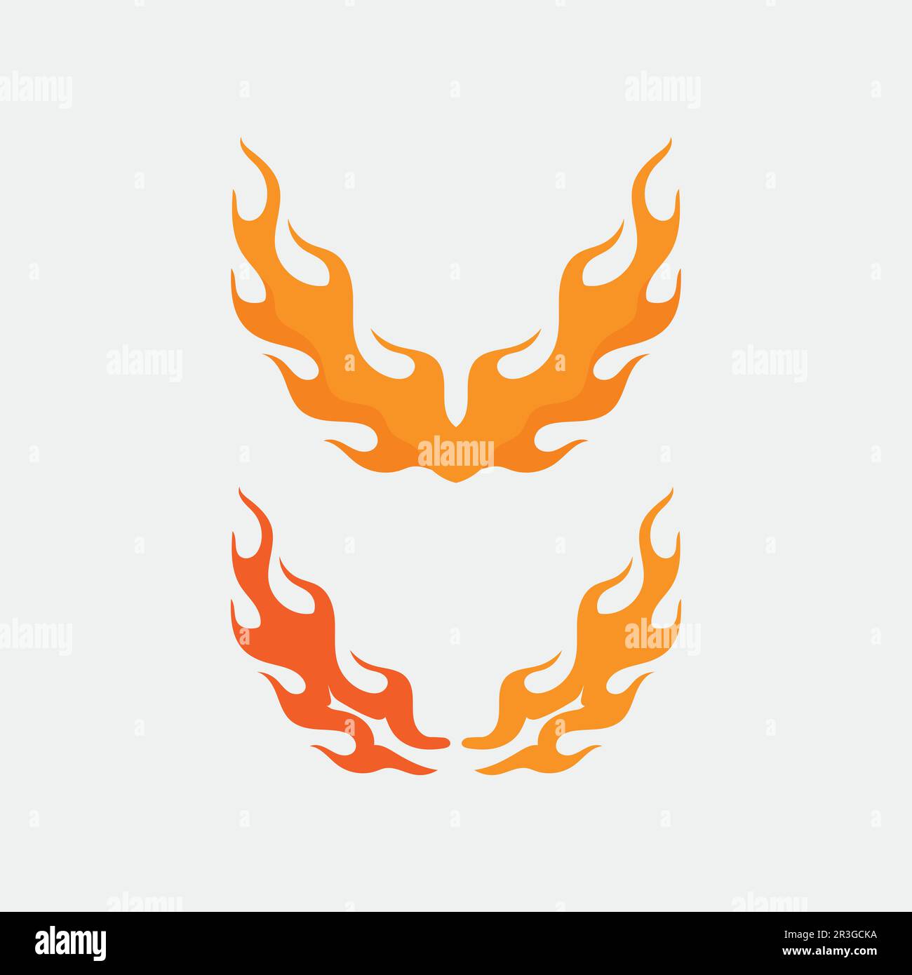 Fire flame vector illustration design template abstract logo fire and ...