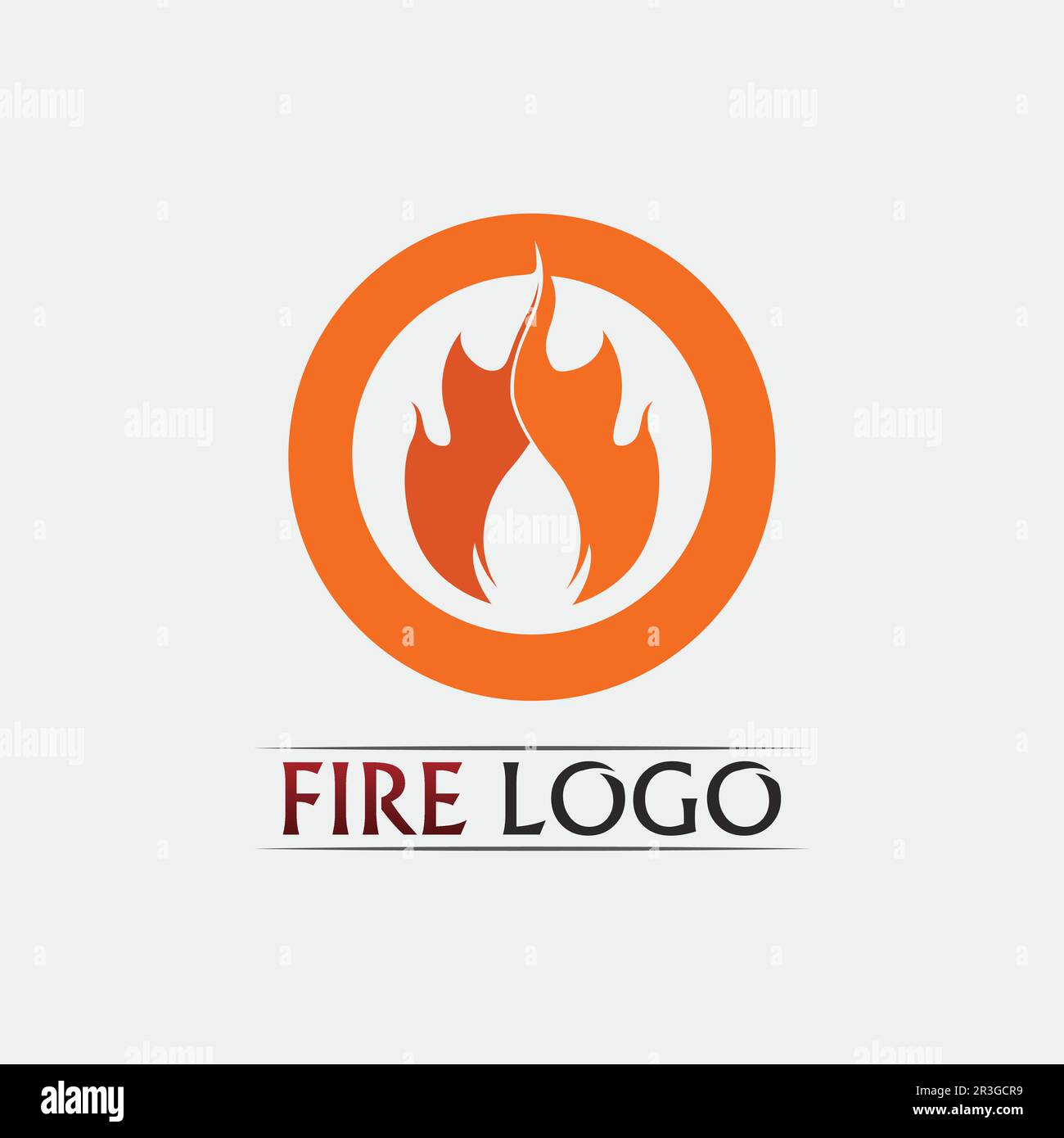 Fire flame vector illustration design template abstract logo fire and ...