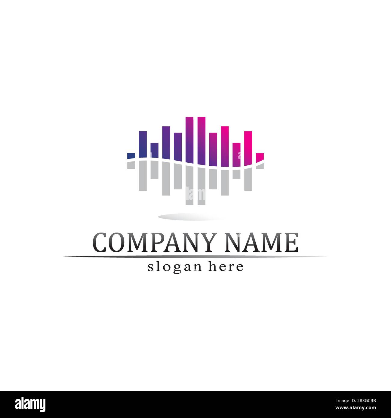 Sound waves vector illustration design template Stock Vector Image ...