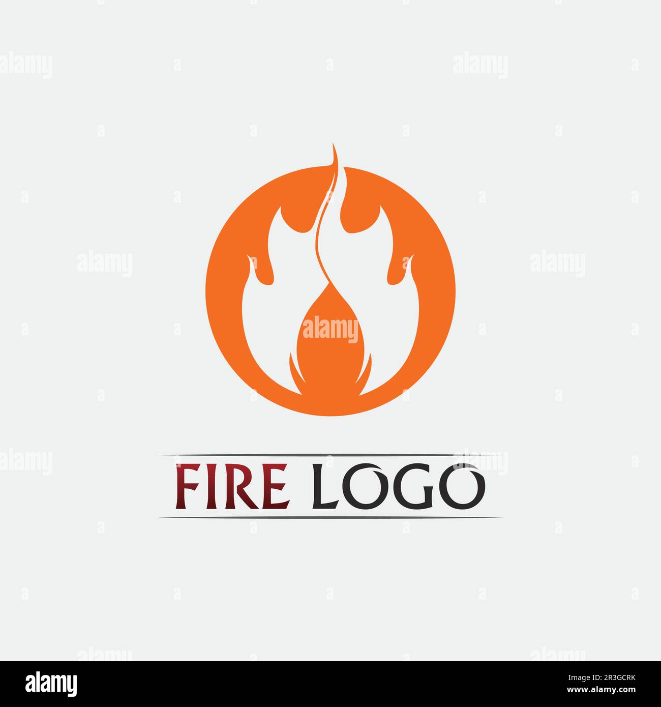Fire flame vector illustration design template abstract logo fire and ...