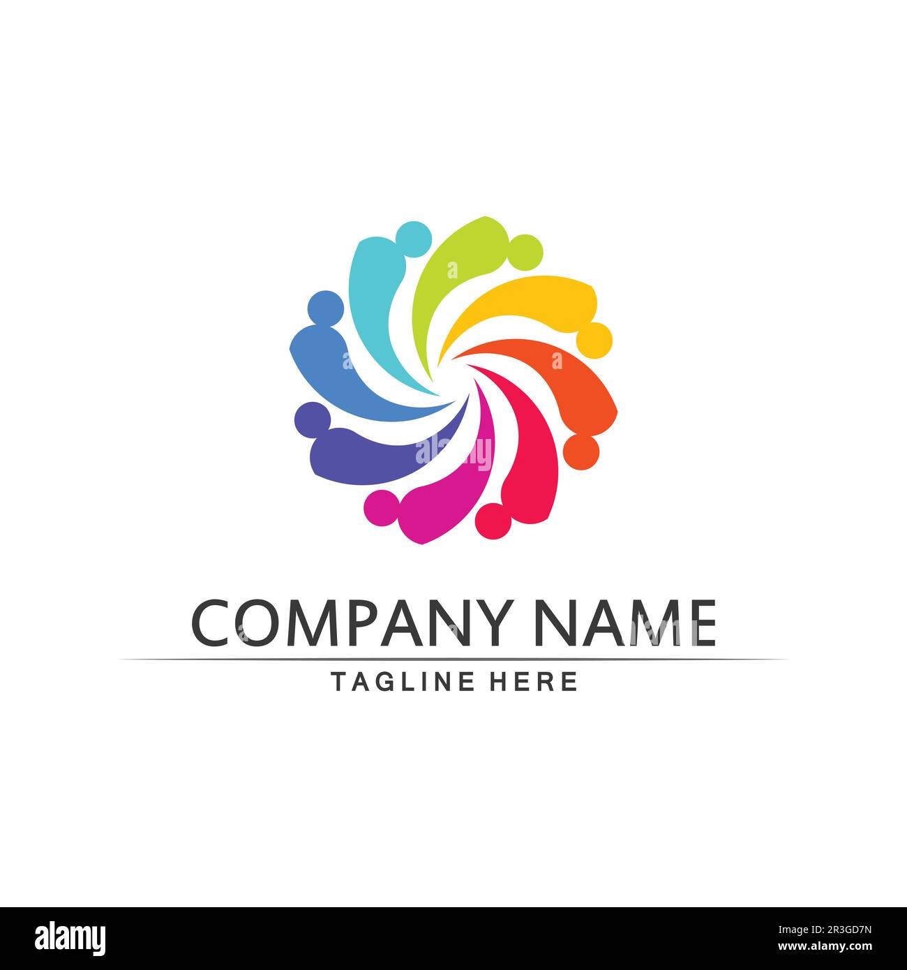 People logo, Team, Succes people work, Group and Community, Group ...