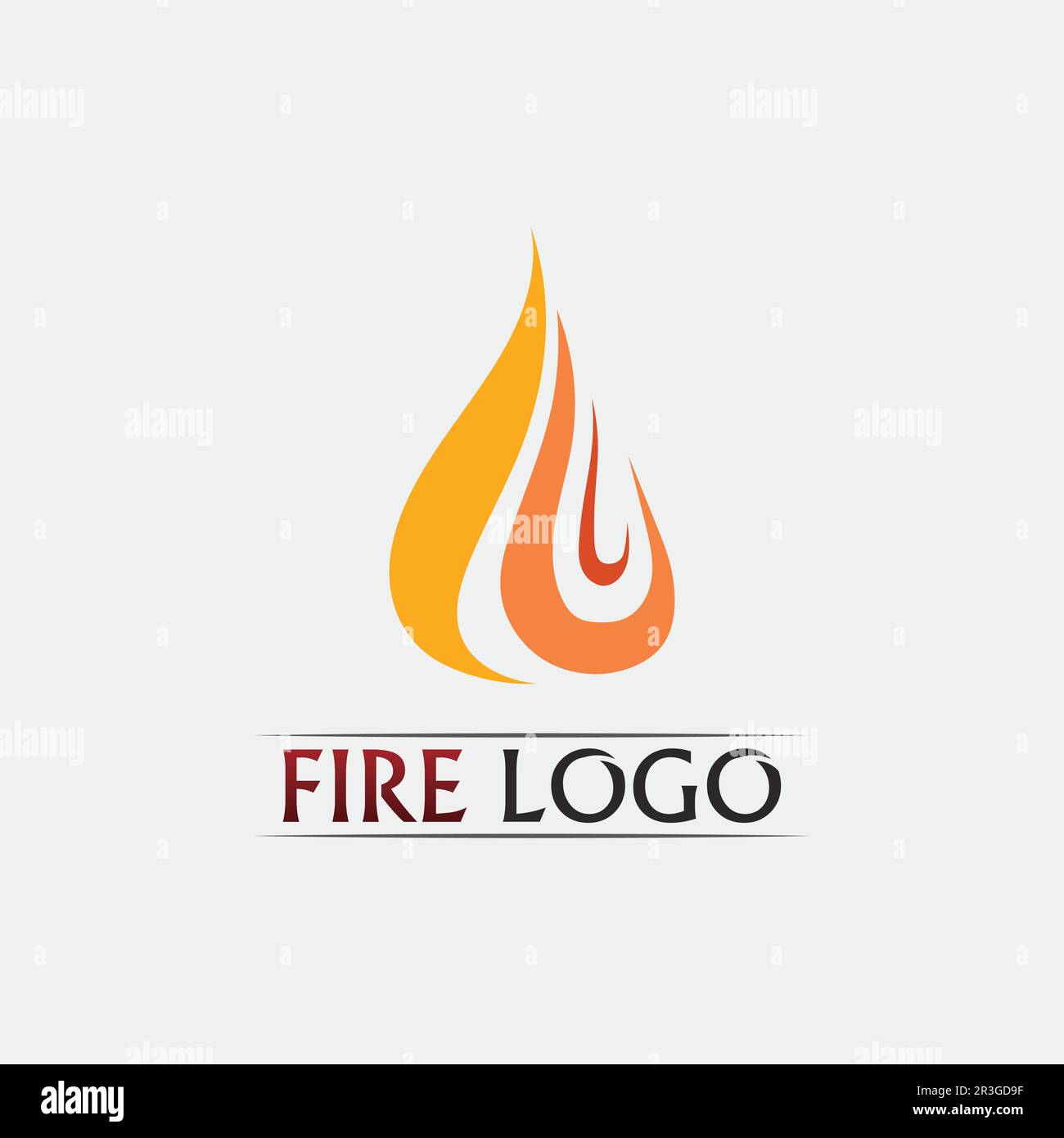 Fire flame vector illustration design template abstract logo fire and ...