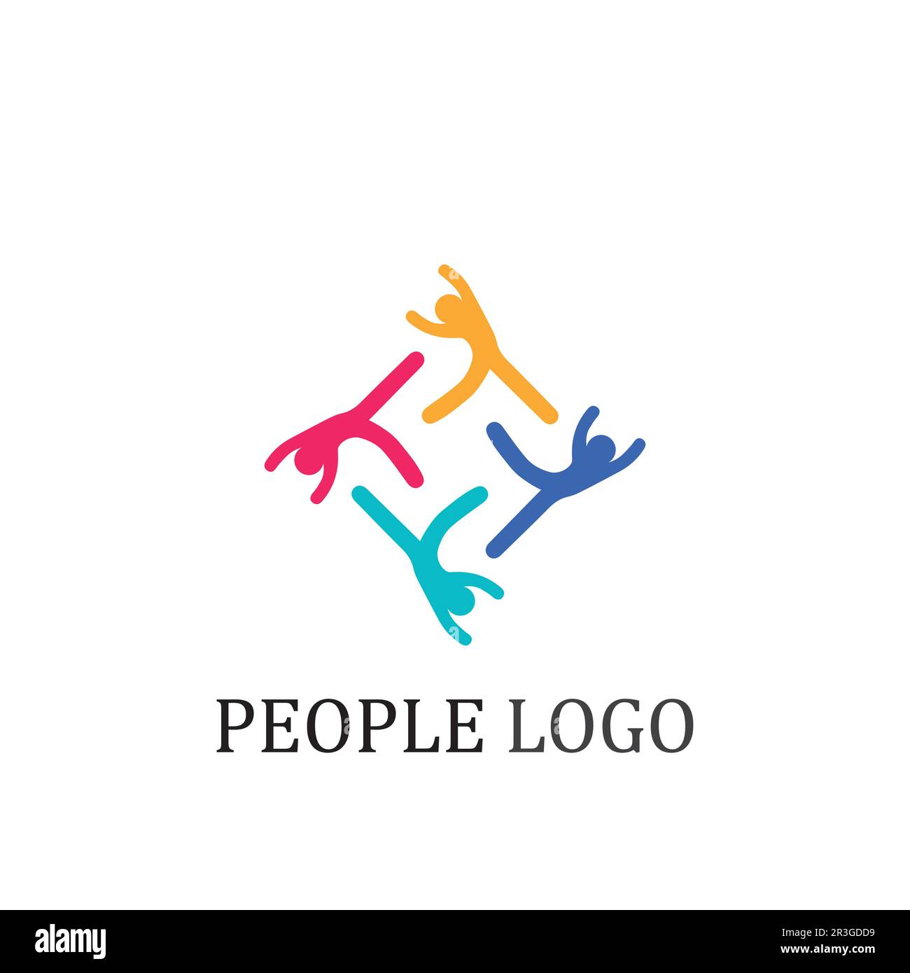 People logo, Team, Succes people work, Group and Community, Group ...