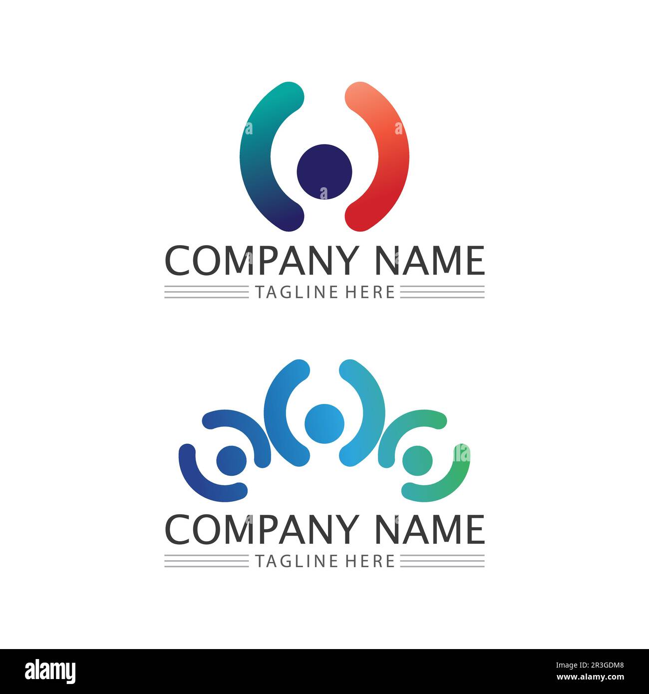 Human and people logo design Community care icon and vector group Stock ...