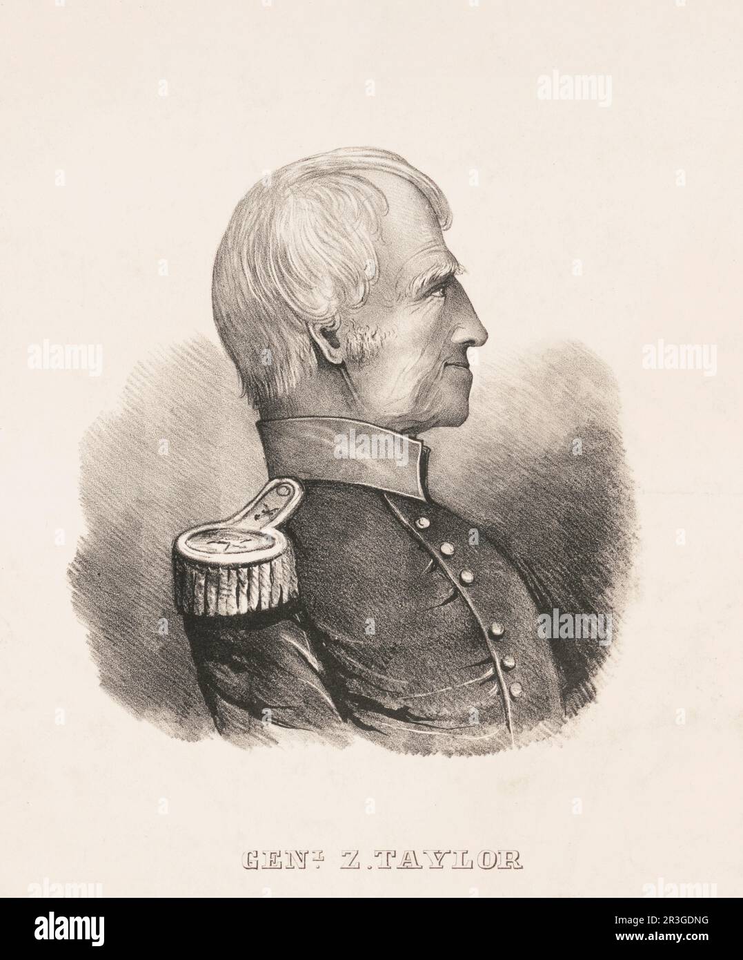 Portrait of General Zachary Taylor, an officer of the U.S. Army during ...