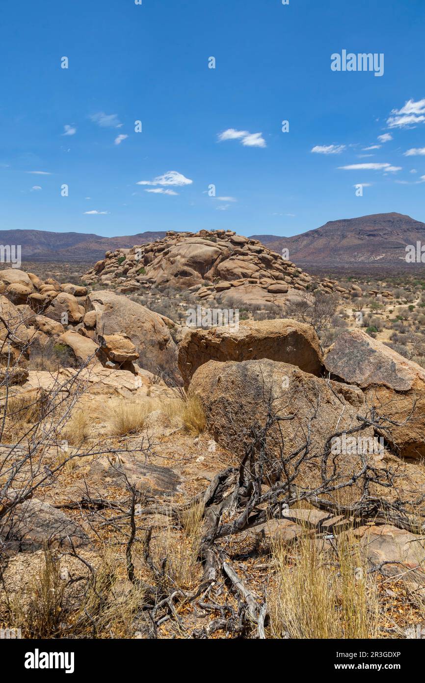 Rocky landscape, Erongo Mountains, Namibia Stock Photo - Alamy