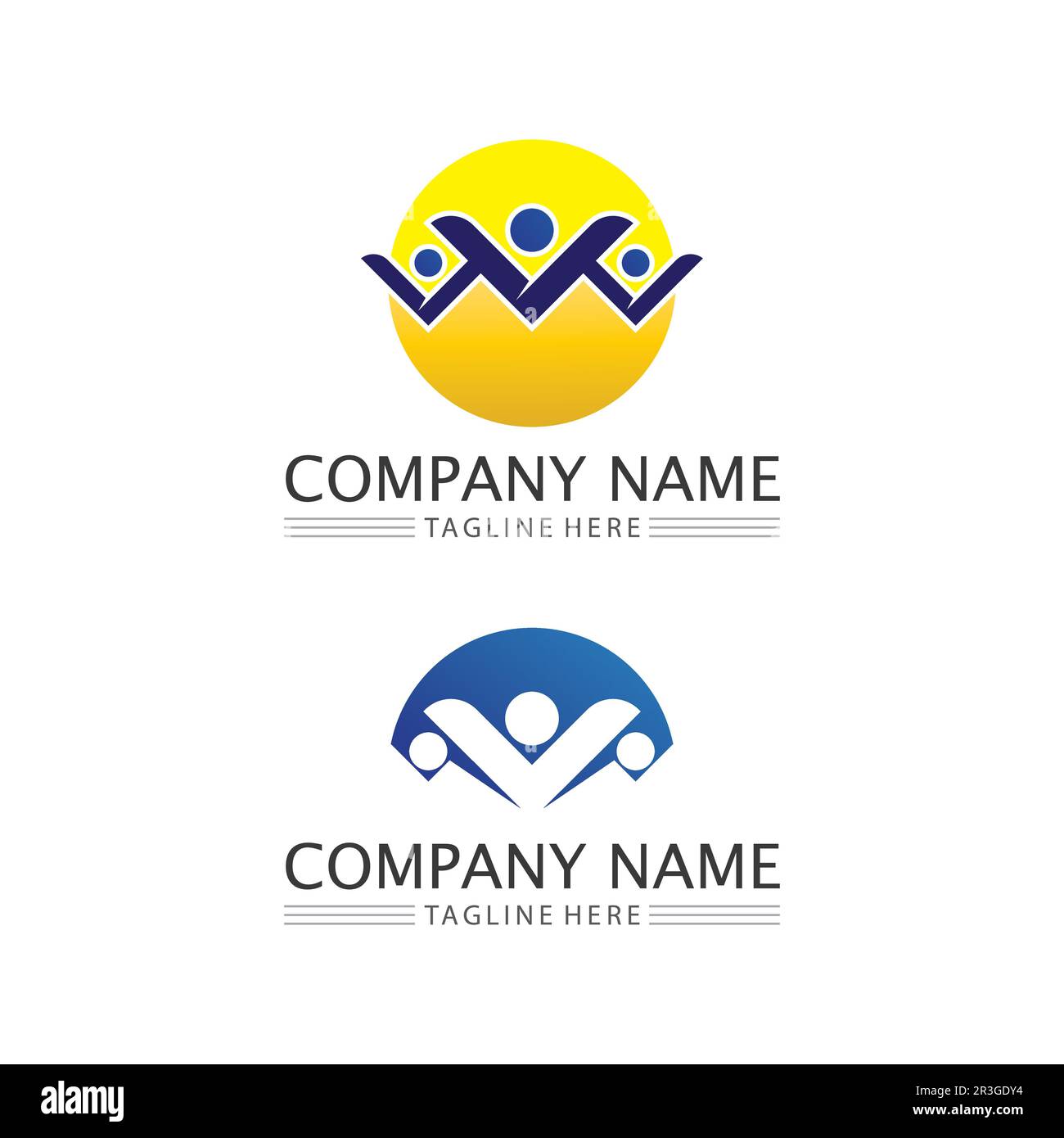 Human and people logo design Community care icon and vector group Stock ...