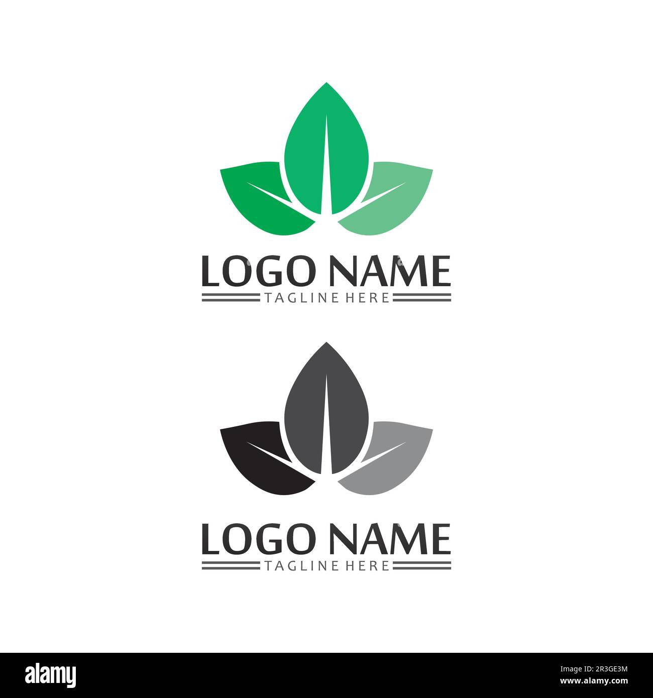 Tree leaf vector and green logo design friendly concept Stock Vector ...