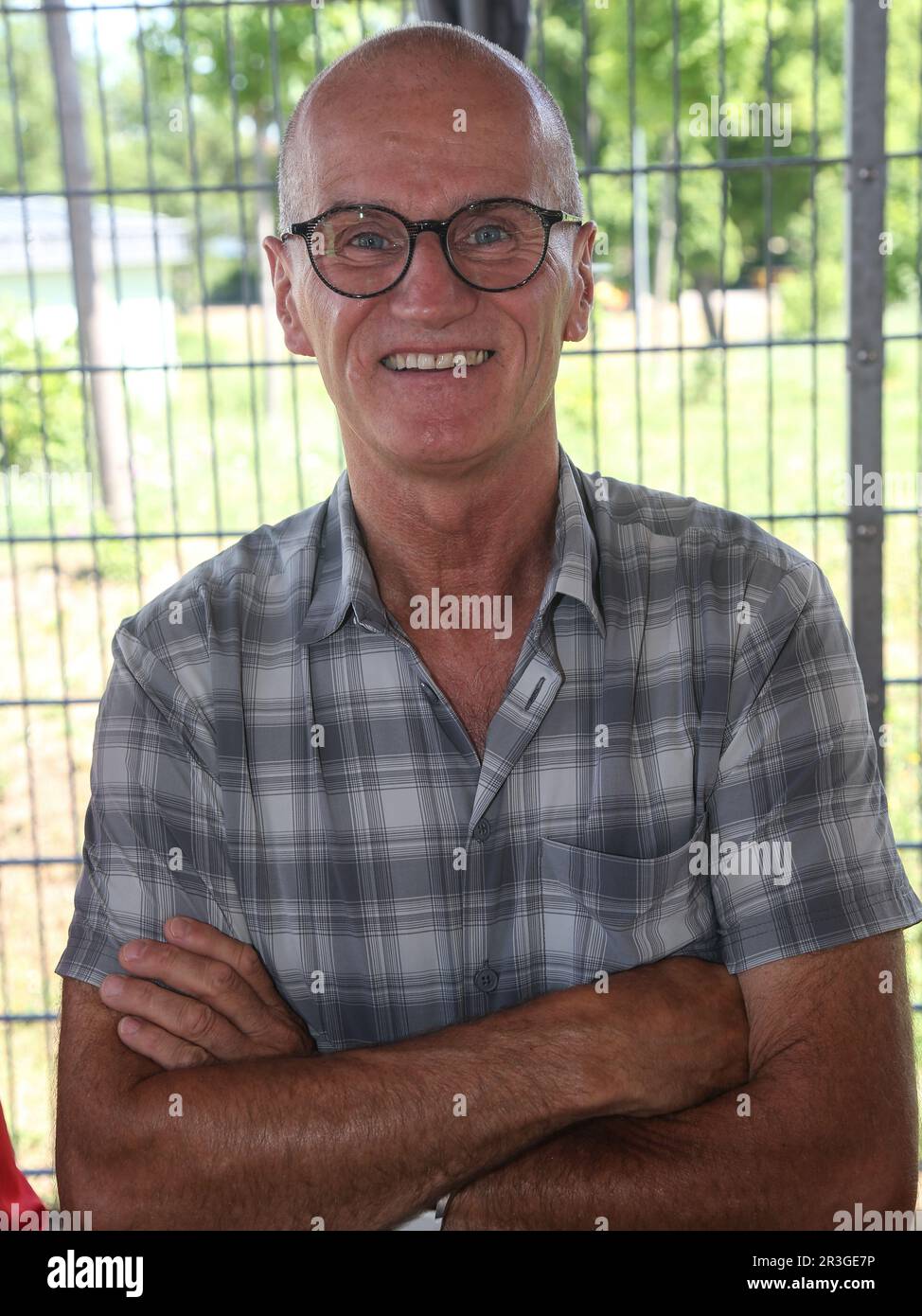 Josef Vlay at the celebrity match former national team of the GDR ...