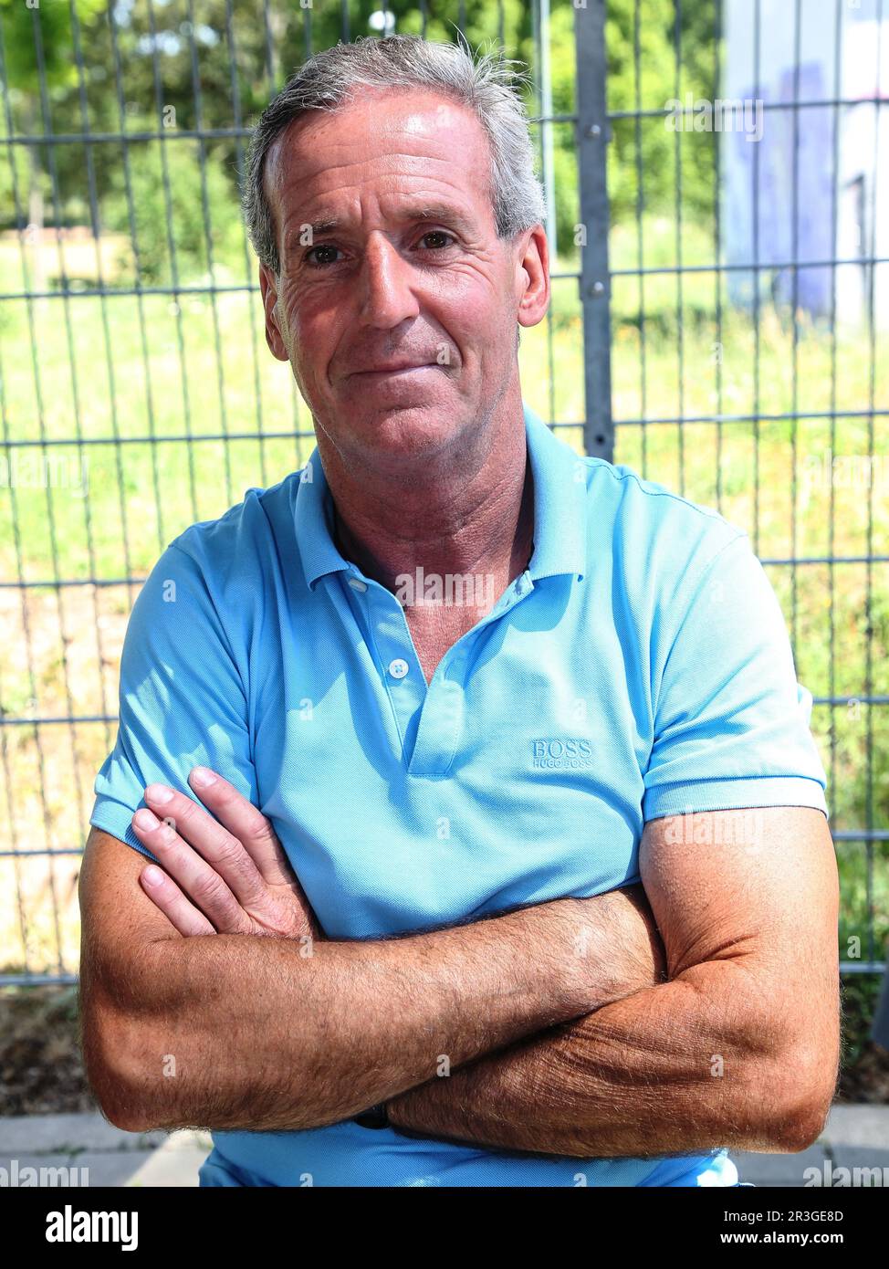 JÃ¼rgen Raab FC Carl-Zeiss Jena in football celebrity game on 03.07. ...