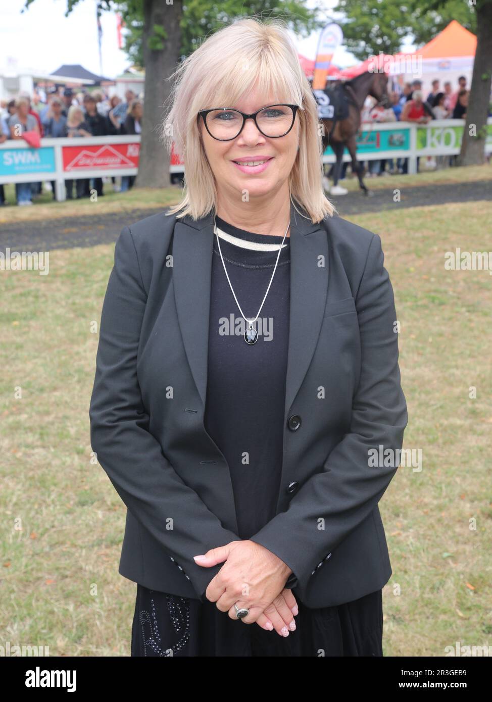 Simone Borris Lord Mayor City of Magdeburg at the race day racecourse ...