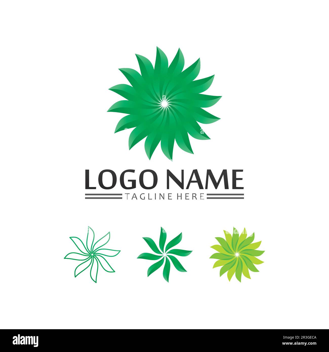 Tree leaf vector and green logo design friendly concept Stock Vector ...