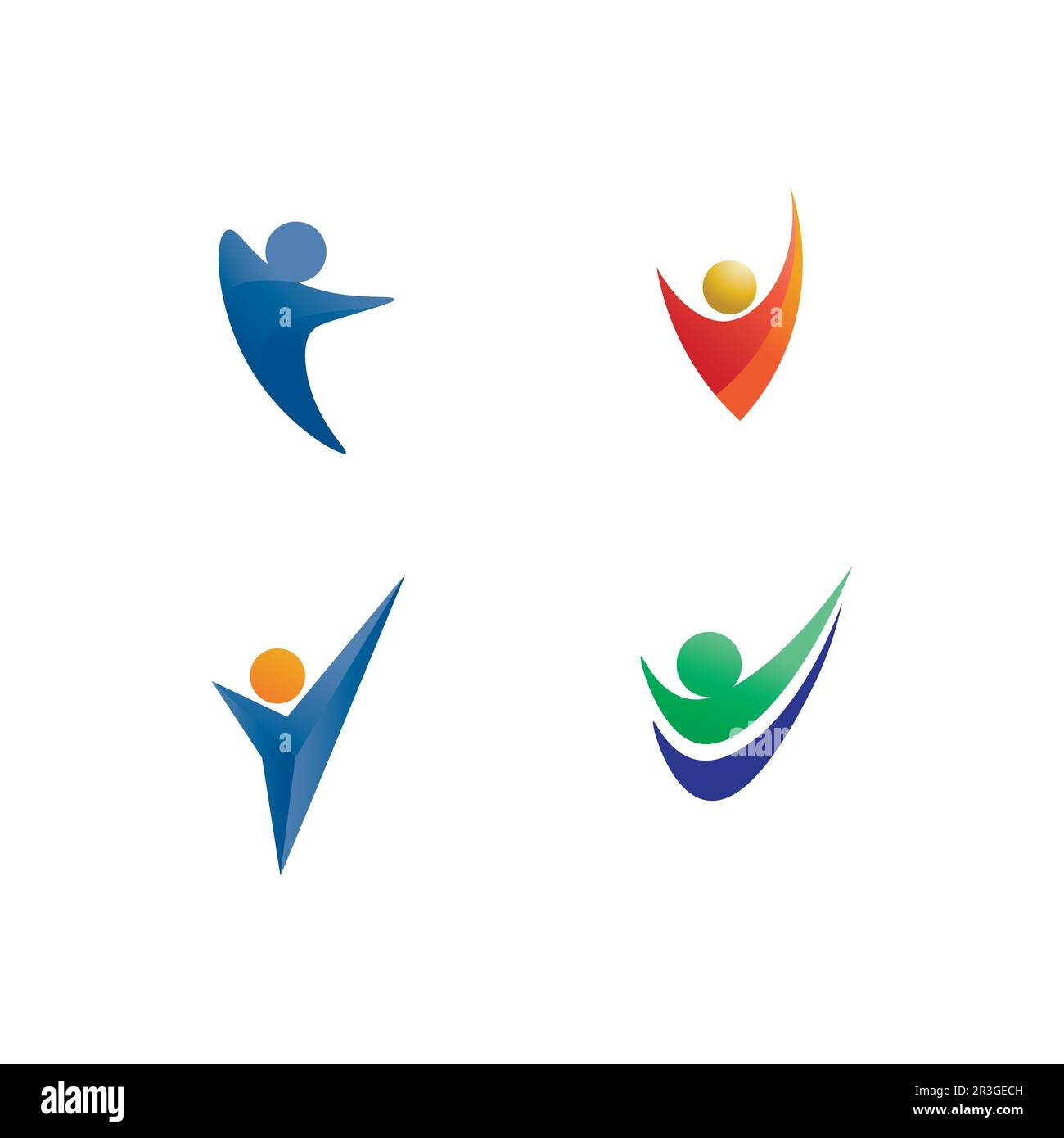 Human and people logo design Community care icon and vector group Stock ...