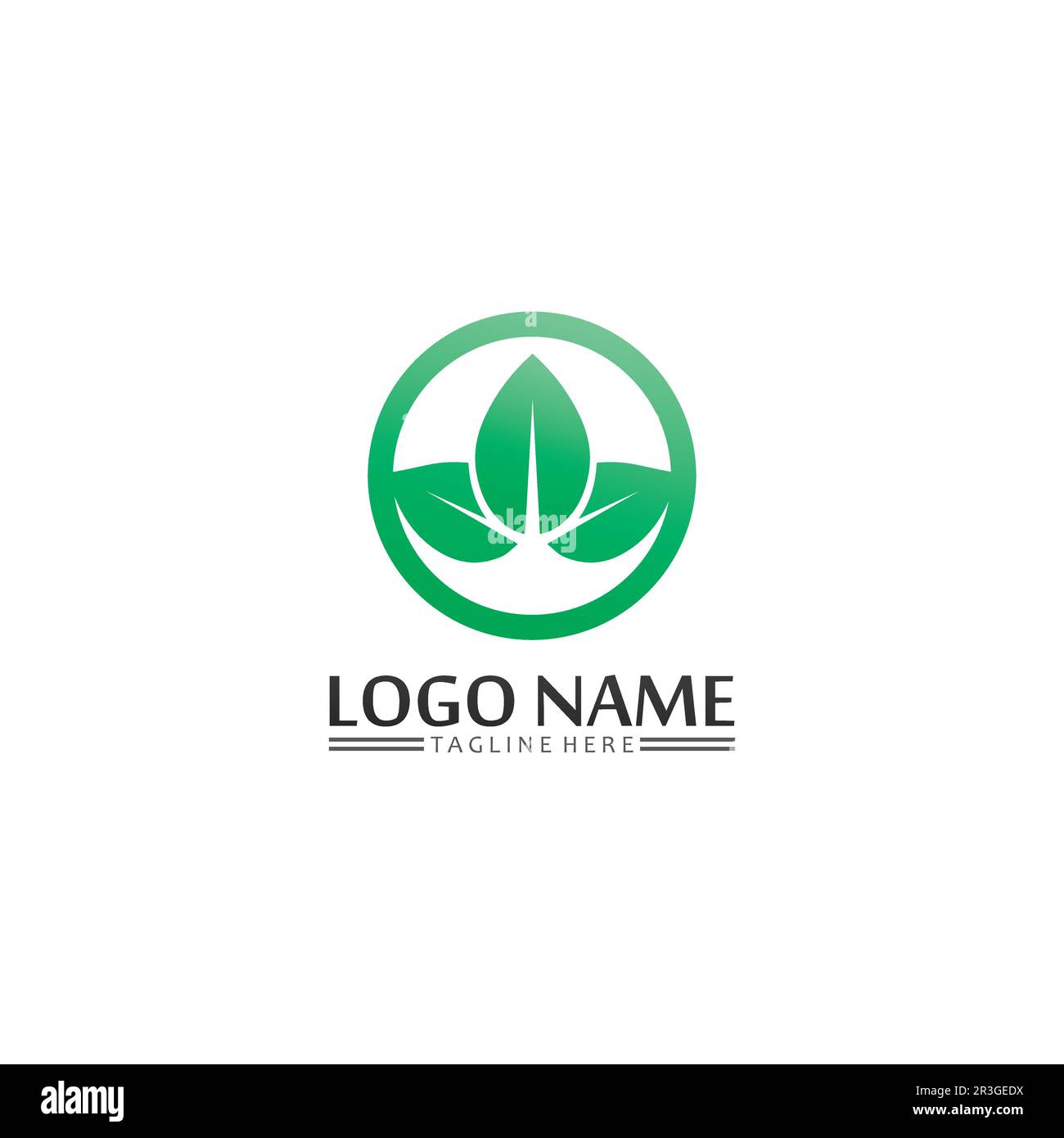 Tree leaf vector and green logo design friendly concept Stock Vector ...
