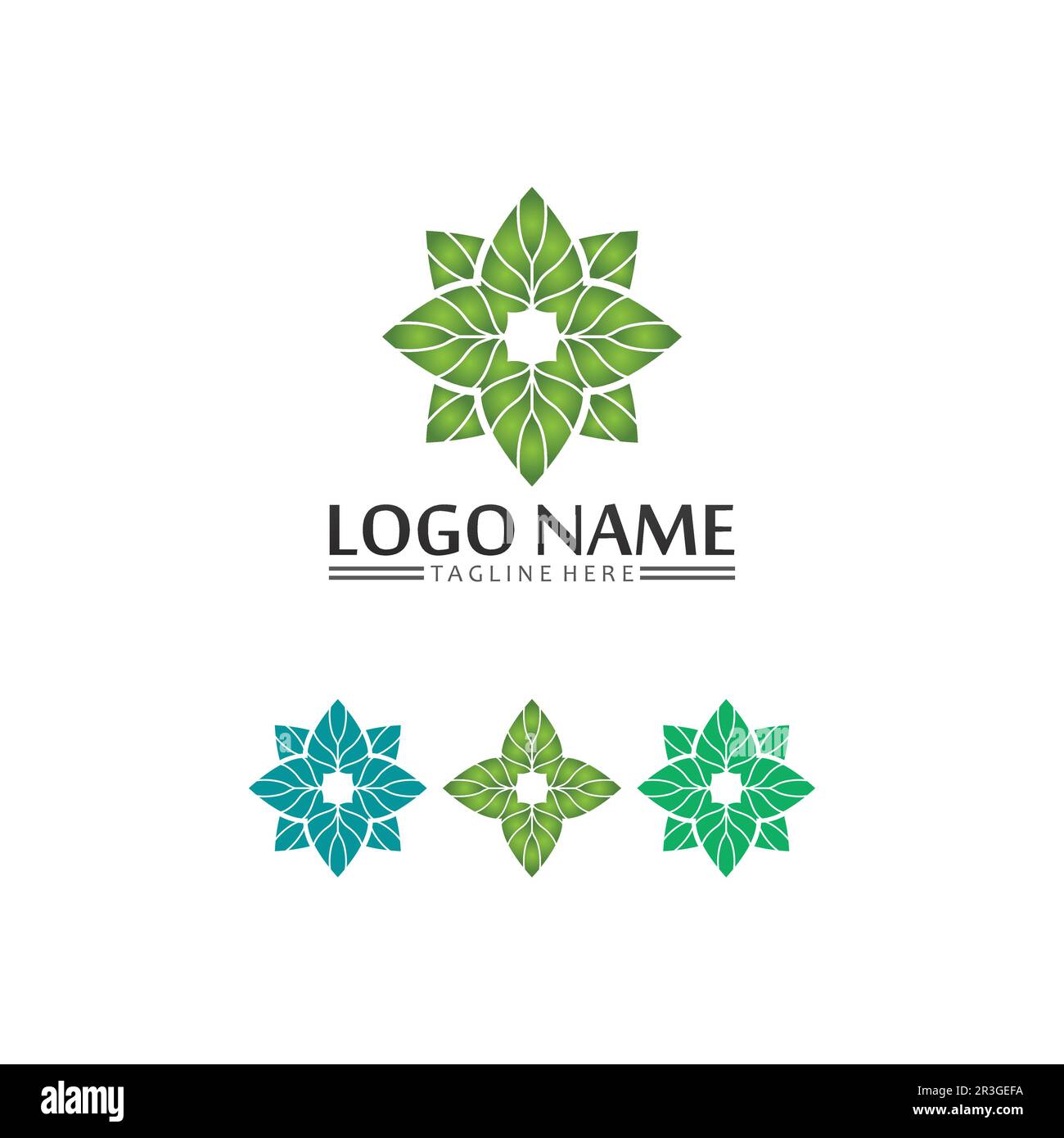 Tree leaf vector and green logo design friendly concept Stock Vector ...
