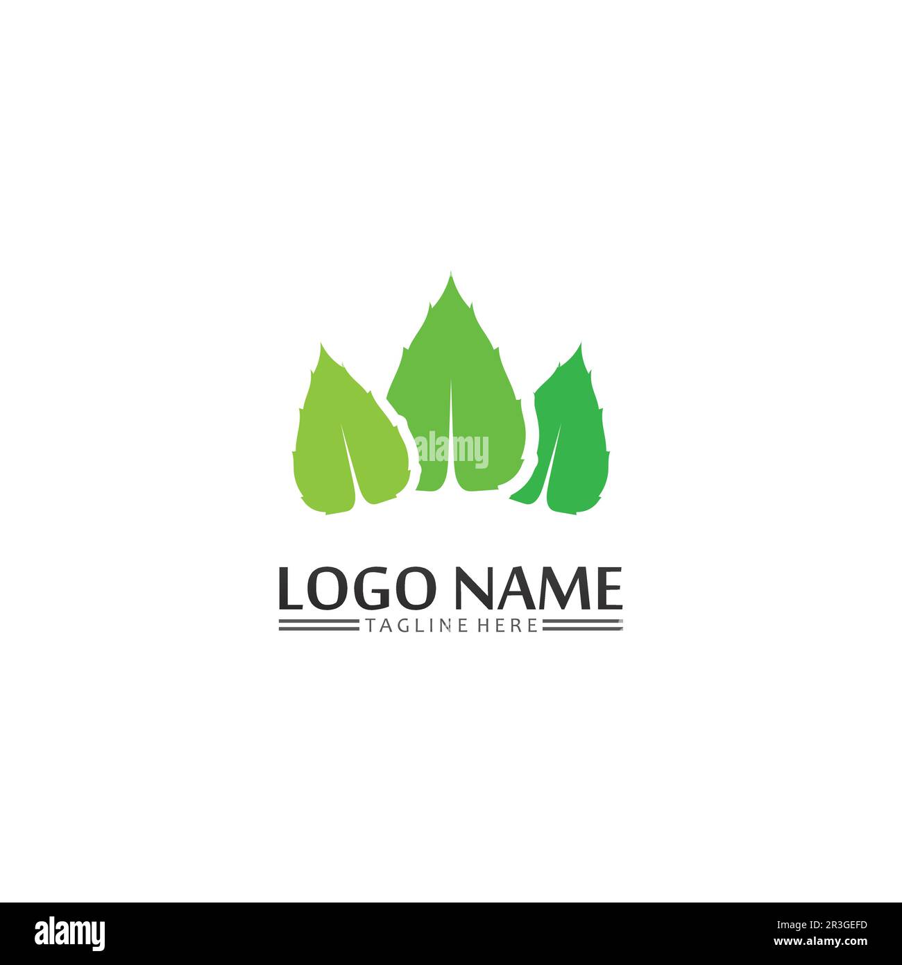 Tree leaf vector and green logo design friendly concept Stock Vector ...