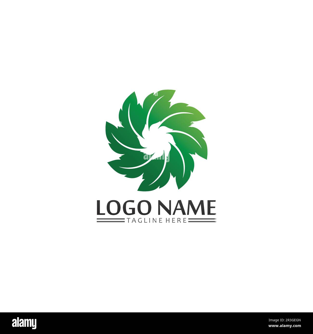 Tree leaf vector and green logo design friendly concept Stock Vector ...