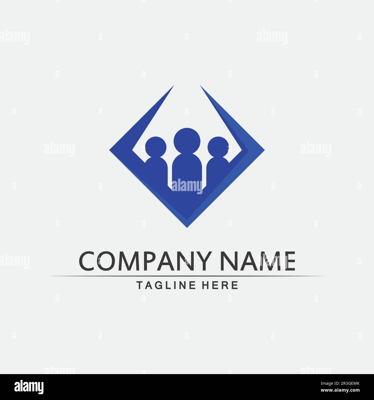 Community logo people work team and business vector logo and design ...