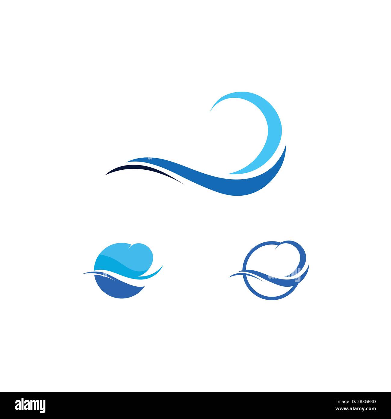 Blue water sea wave Cut Out Stock Images & Pictures - Alamy