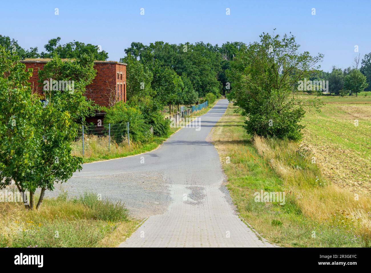 Elbe Cycle Route Stock Photo - Alamy