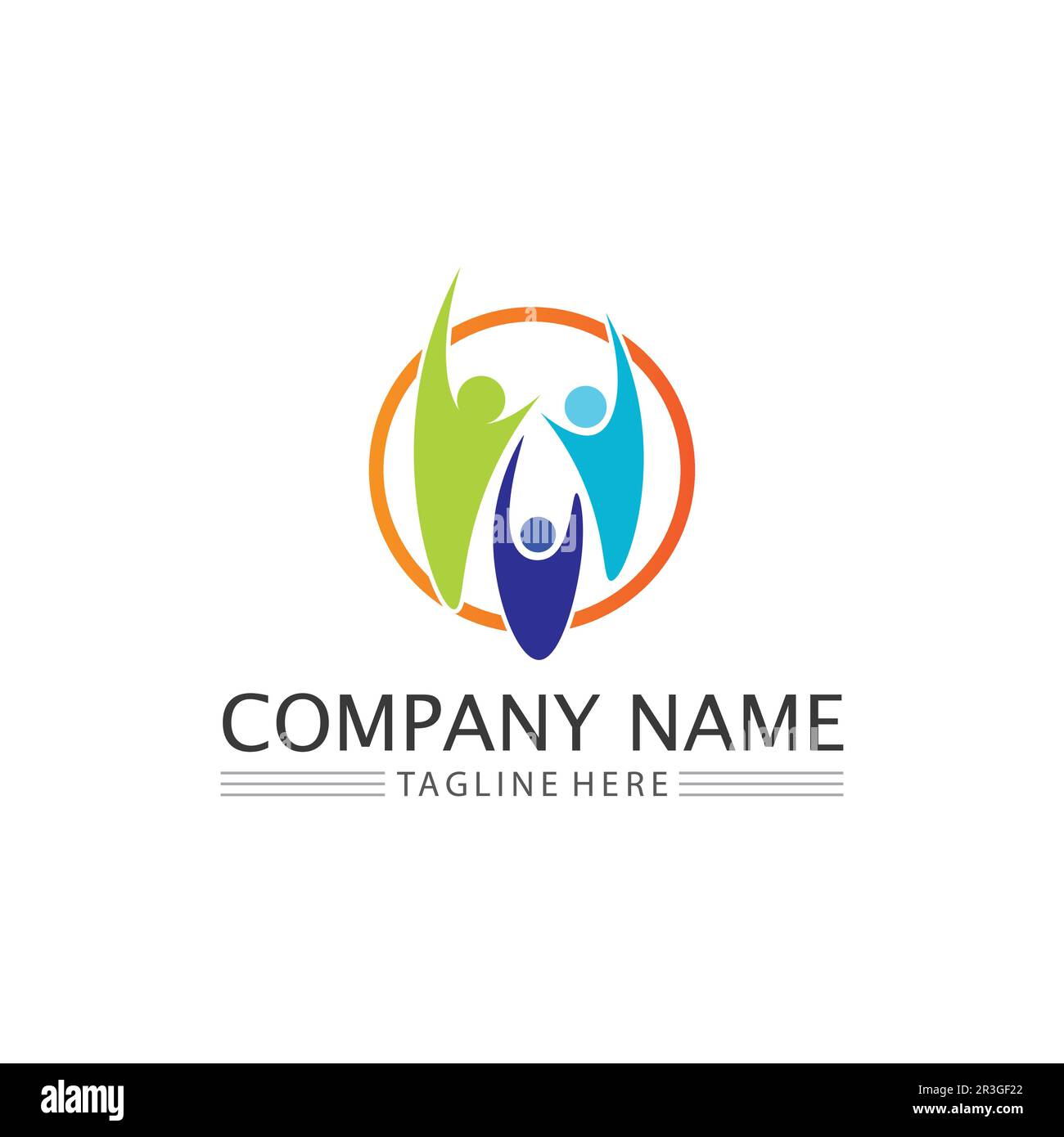 Human and people logo design Community care icon and vector group Stock ...