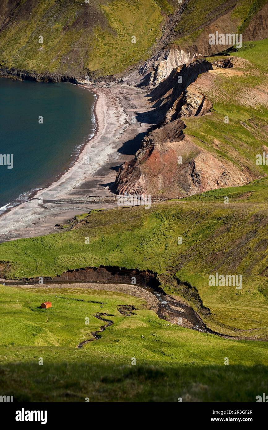 View of Brunavik Bay, East Iceland, Iceland, Europe Stock Photo - Alamy