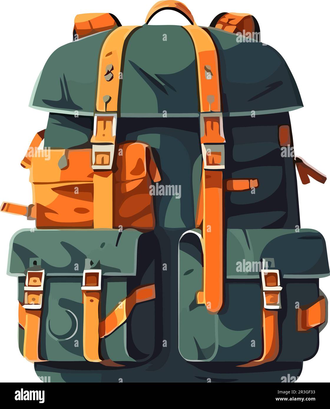 Adventure backpack hiking equipment Stock Vector Image & Art - Alamy
