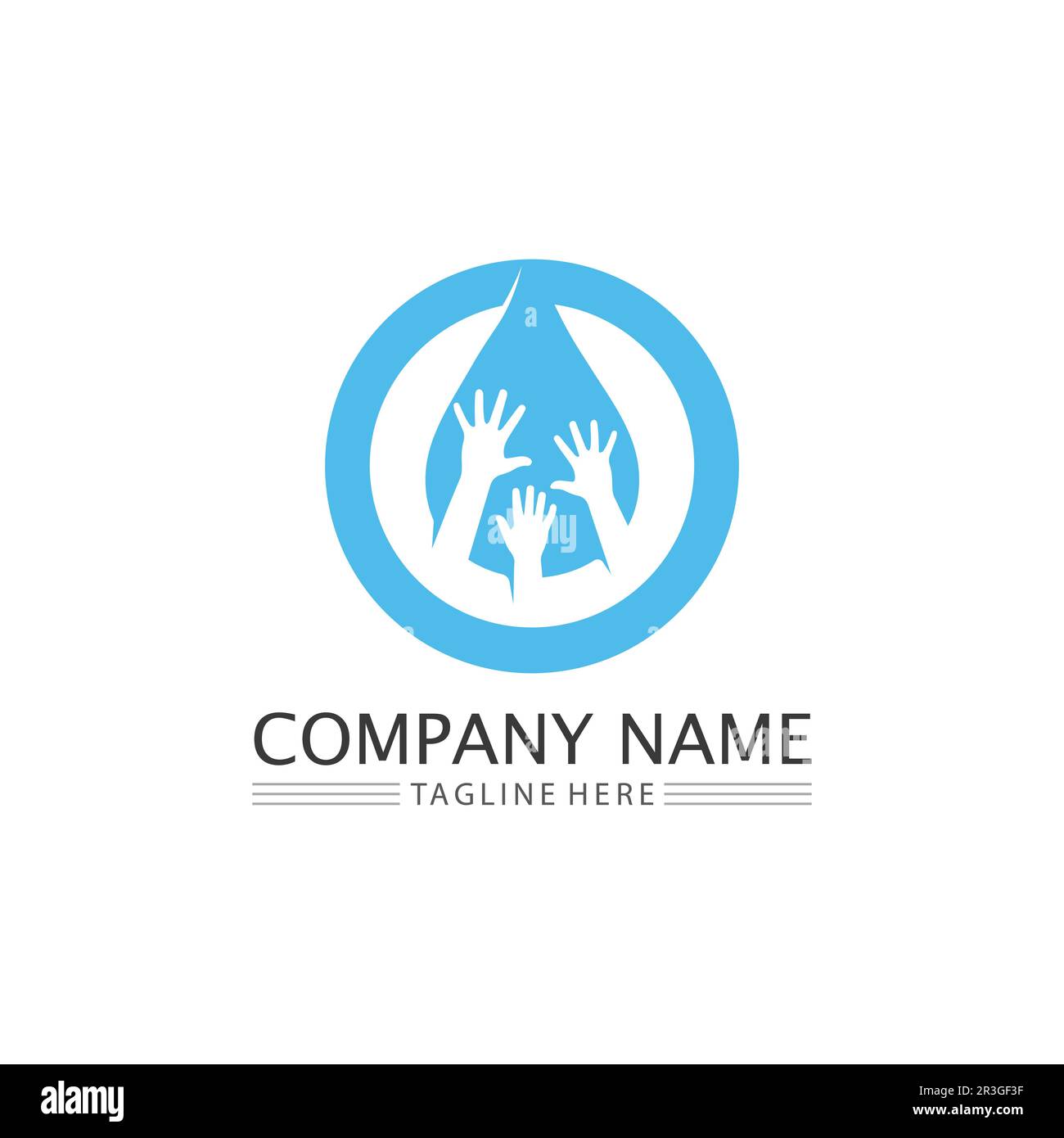 Water drop Logo wave Template vector illustration design business logo ...