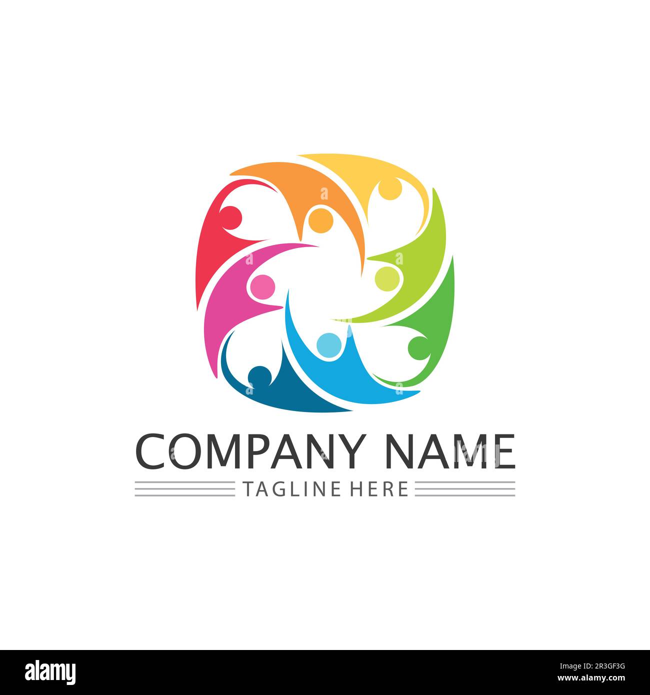 People logo, Team, Succes people work, Group and Community, Group ...