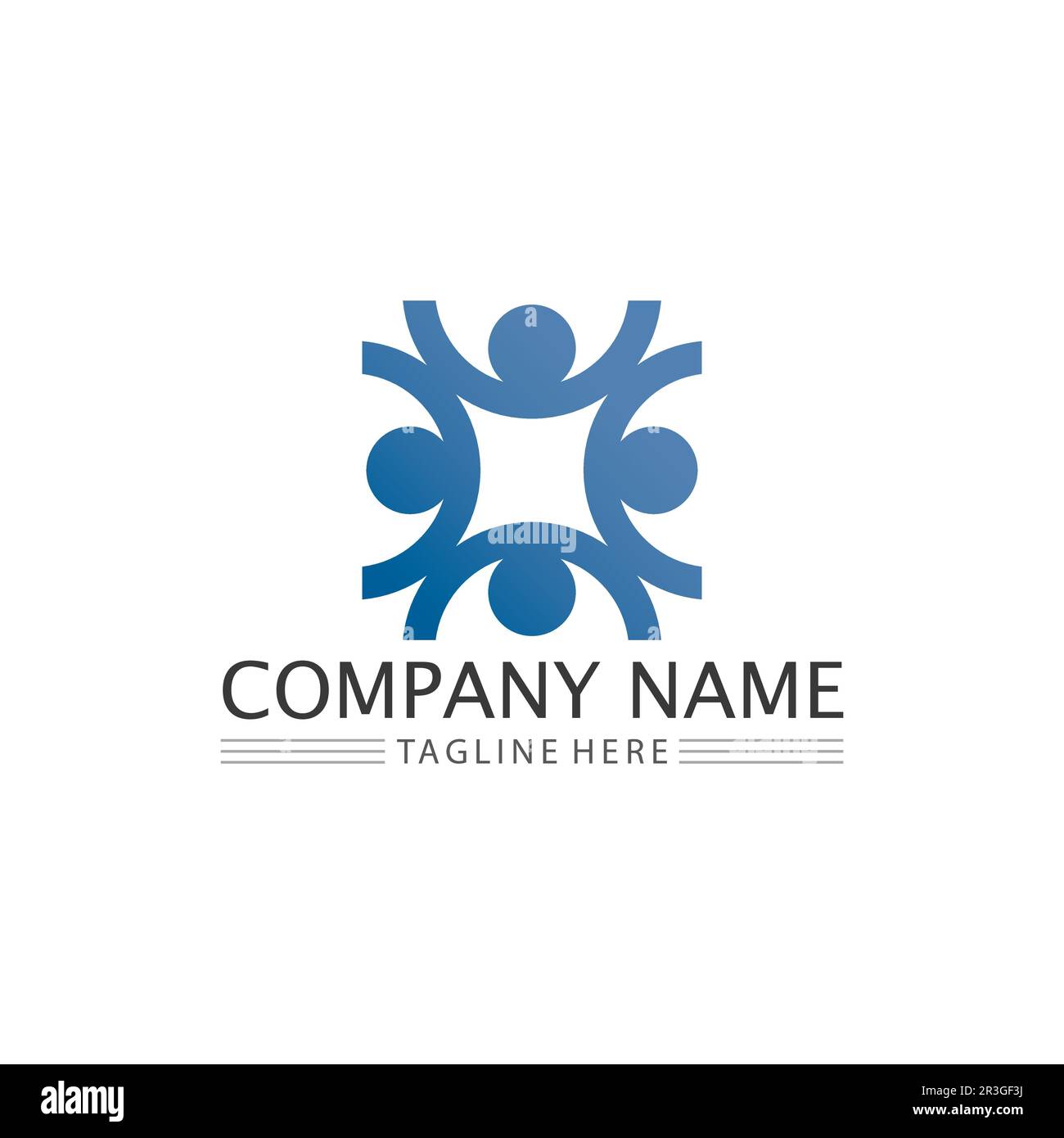 Human and people logo design Community care icon and vector group Stock ...