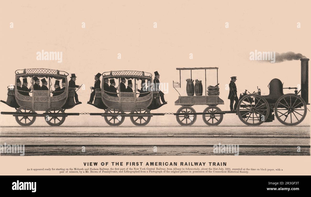 Passengers train 19th century hi-res stock photography and images - Alamy
