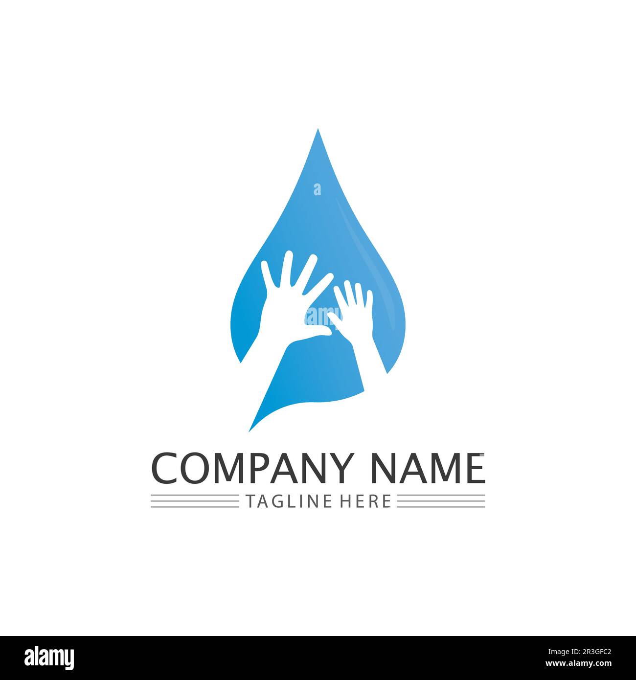Water drop Logo wave Template vector illustration design business logo ...