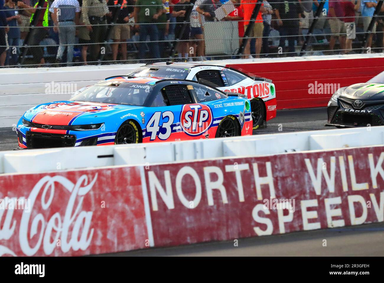 NORTH WILKESBORO, NC - MAY 21: Erik Jones (#43 LEGACY MOTOR CLUB STP ...