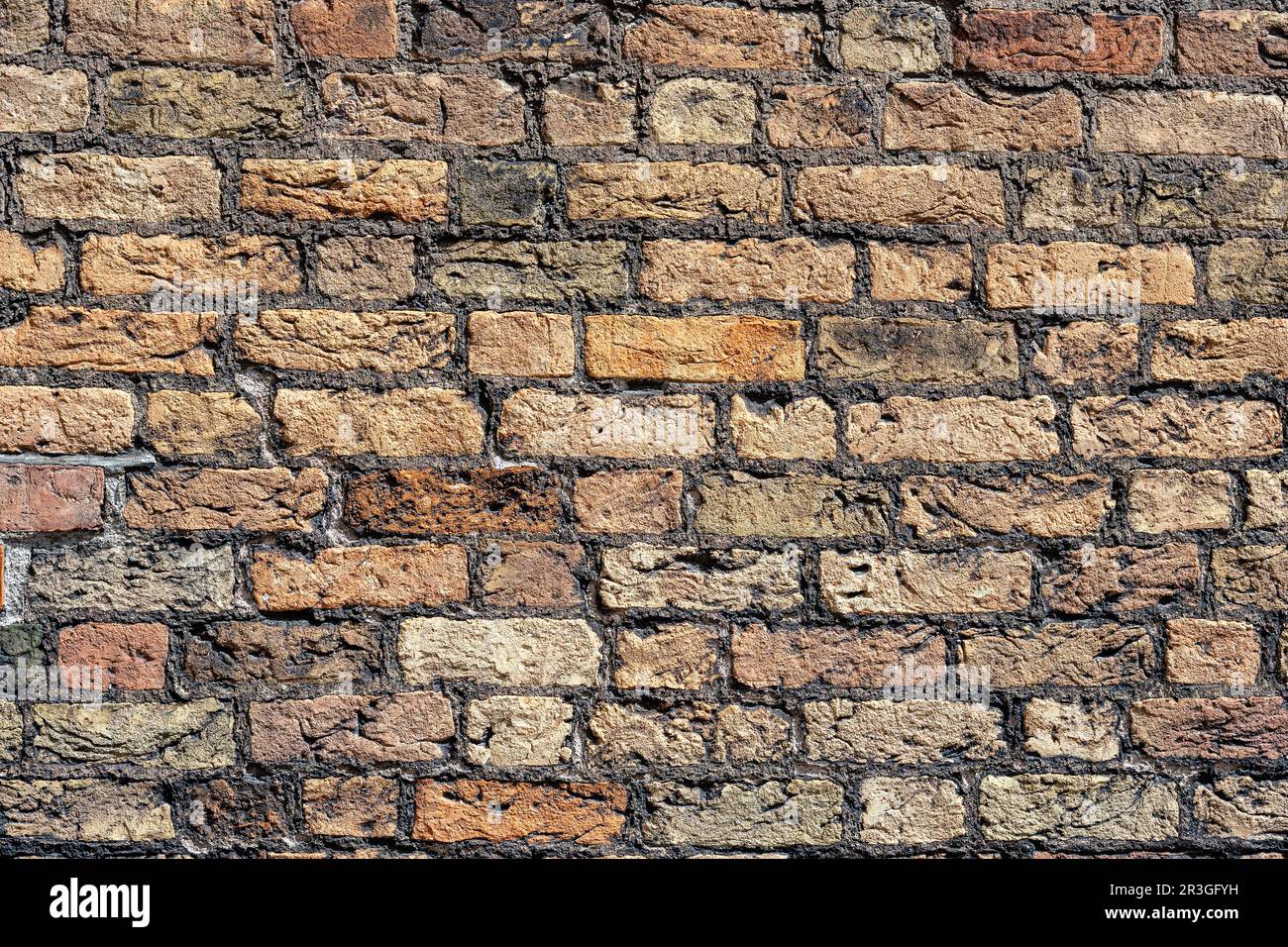 Background from an old wall made of red clinker bricks Stock Photo - Alamy