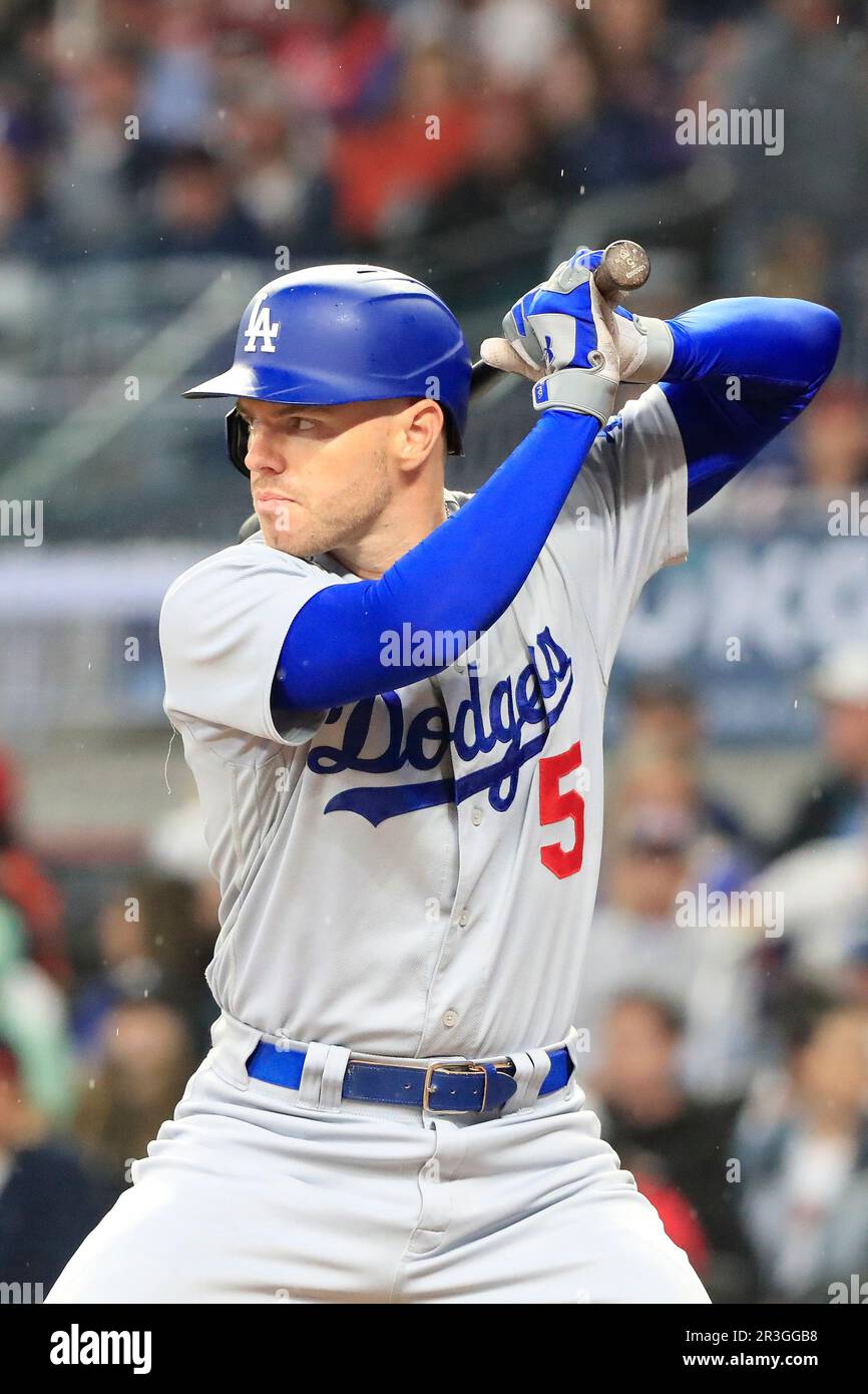 ATLANTA, GA - MAY 22: Los Angeles Dodgers first baseman Freddie Freeman ...